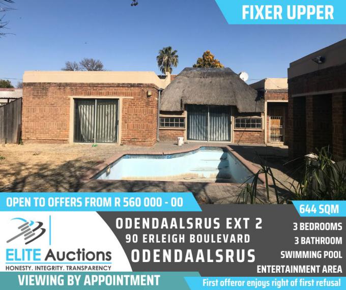 3 Bedroom House for Sale For Sale in Odendaalsrus - MR585228